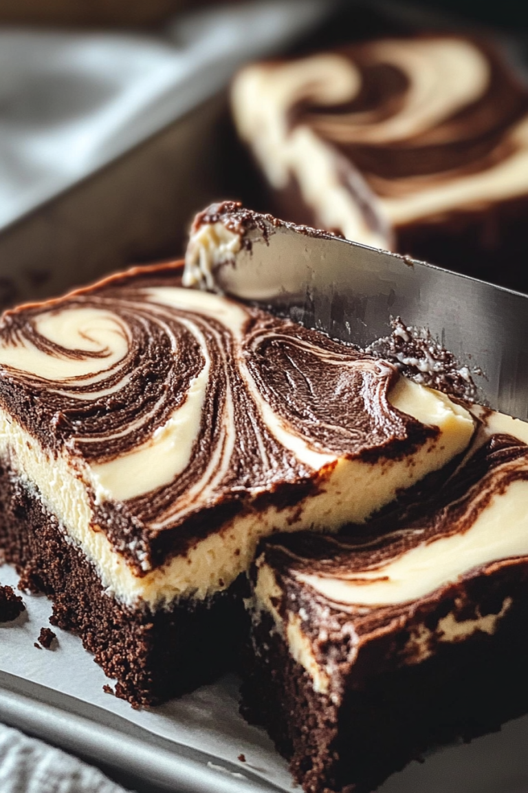 Cheesecake Brownies Recipe – Fudgy, Creamy & Perfectly Marbled