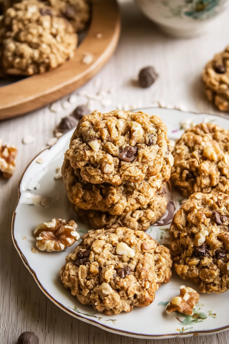 Best Oatmeal Walnut Cookies Recipe - Easy & Chewy - Tasty Home Cooks
