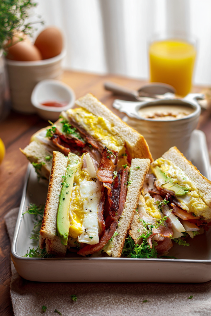 Breakfast Club Sandwich Recipe - Easy 25-Minute Brunch - Tasty Home Cooks