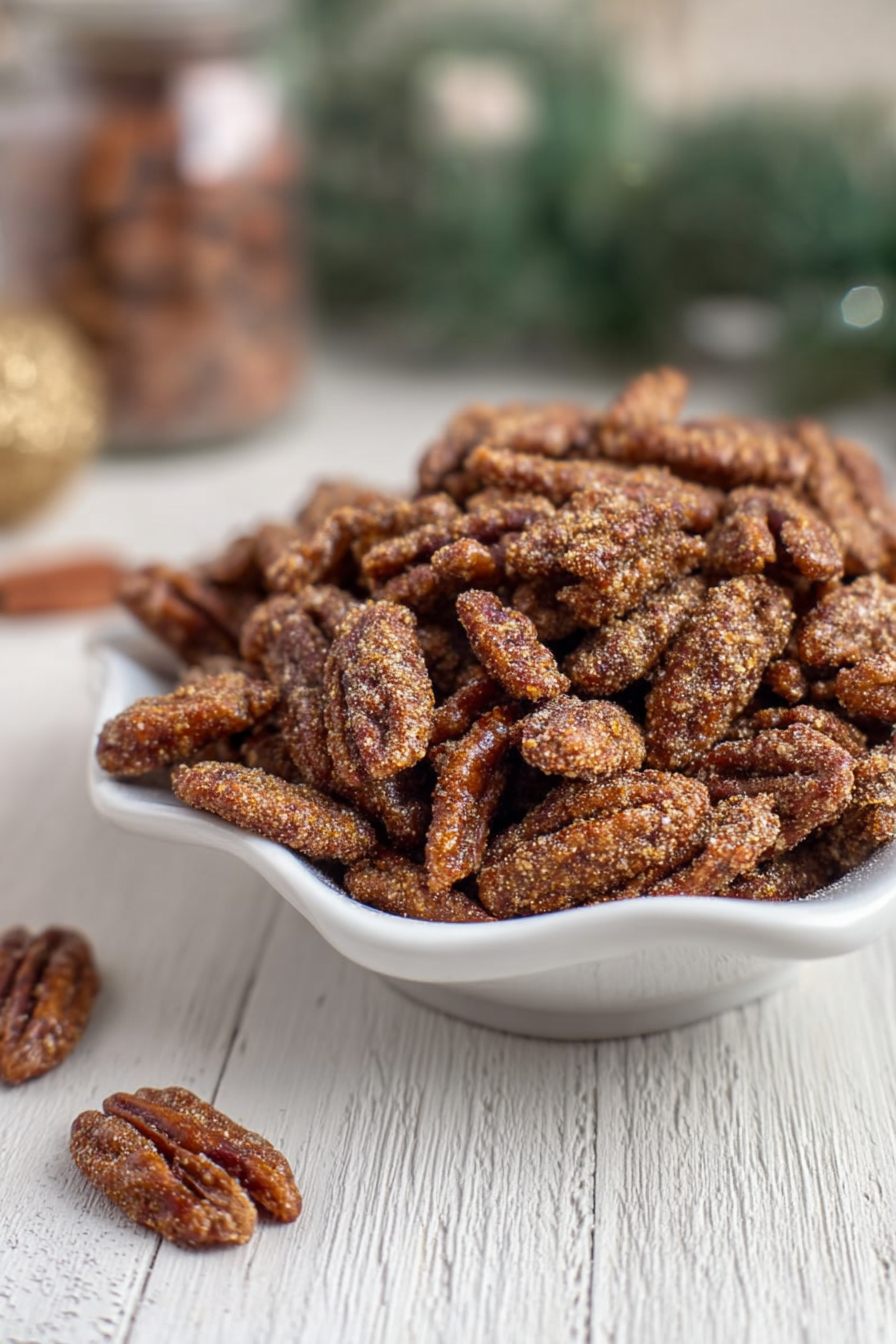 Easy Gingersnap Pecans Recipe - Spiced Holiday Treats - Tasty Home Cooks