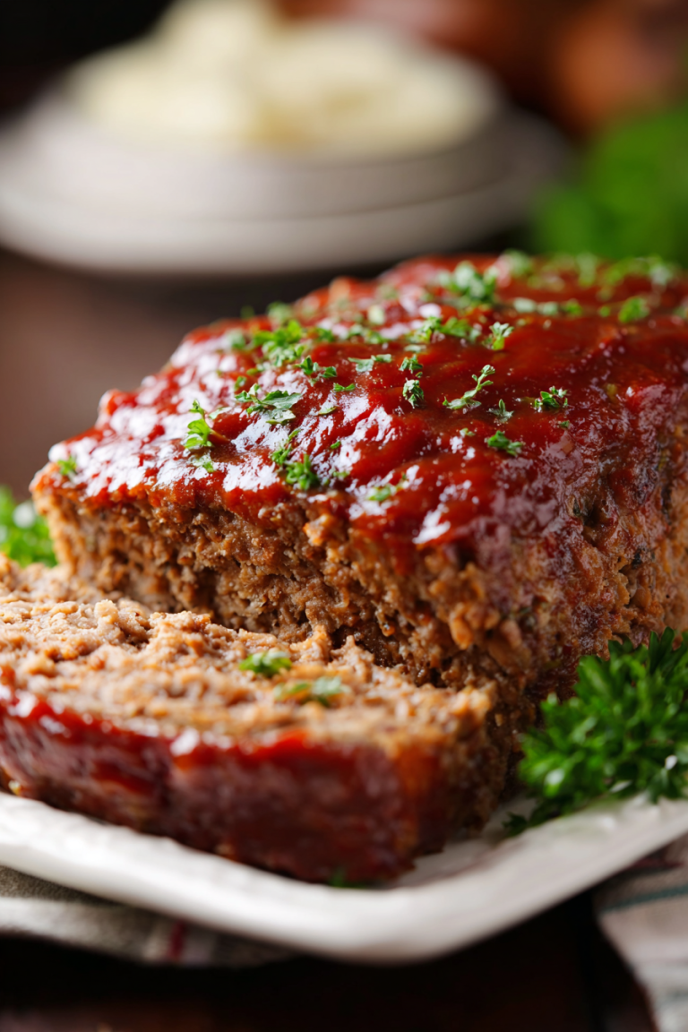 Classic Meatloaf Recipe with Glaze - Easy & Moist - Tasty Home Cooks