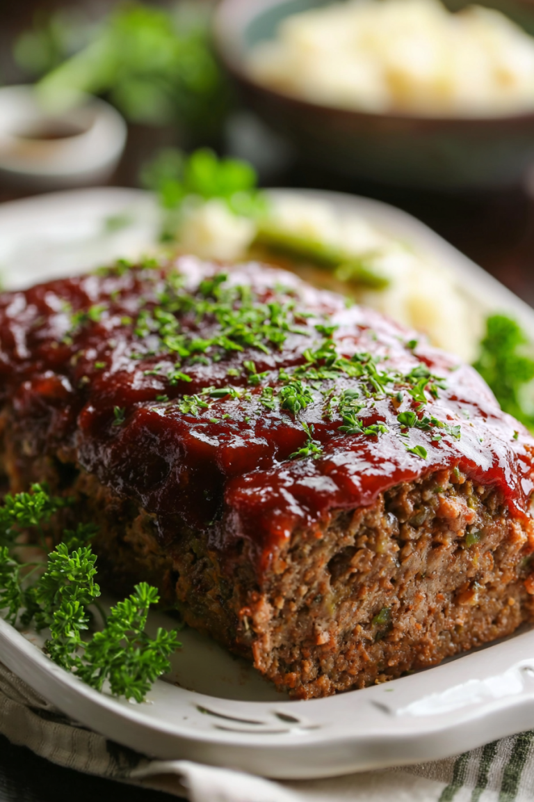 Classic Meatloaf Recipe with Glaze - Easy & Moist - Tasty Home Cooks