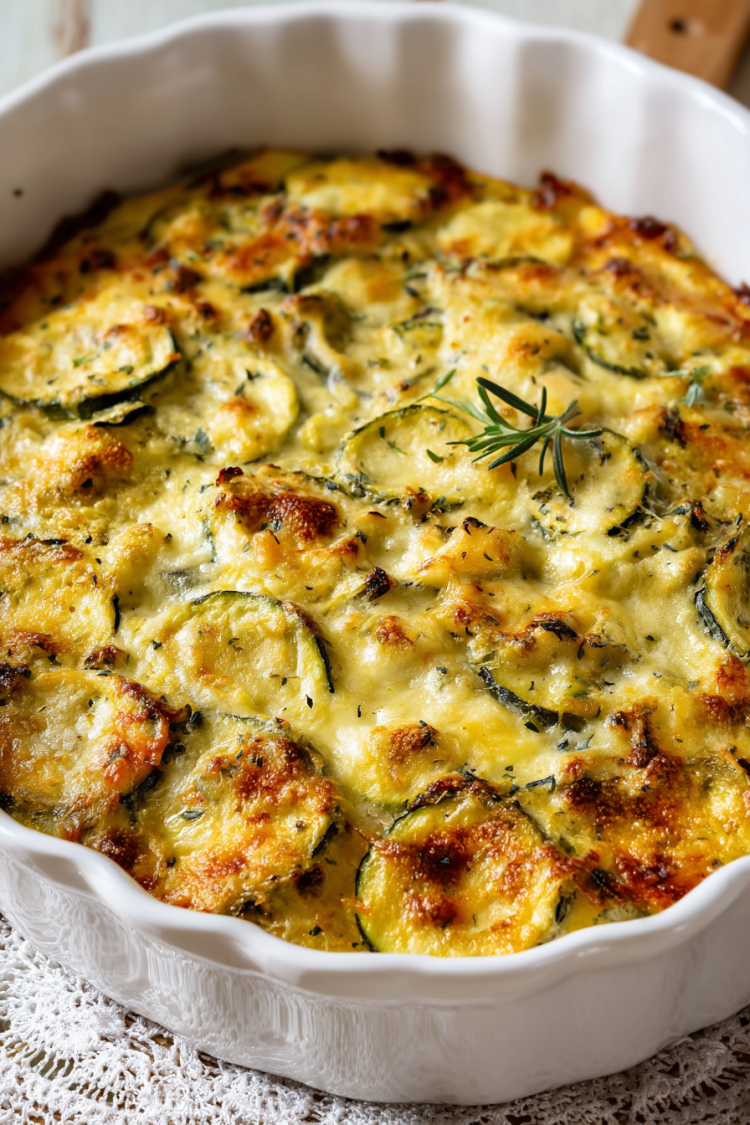 Easy Cheesy Zucchini Bake Recipe - Creamy & Delicious - Tasty Home Cooks