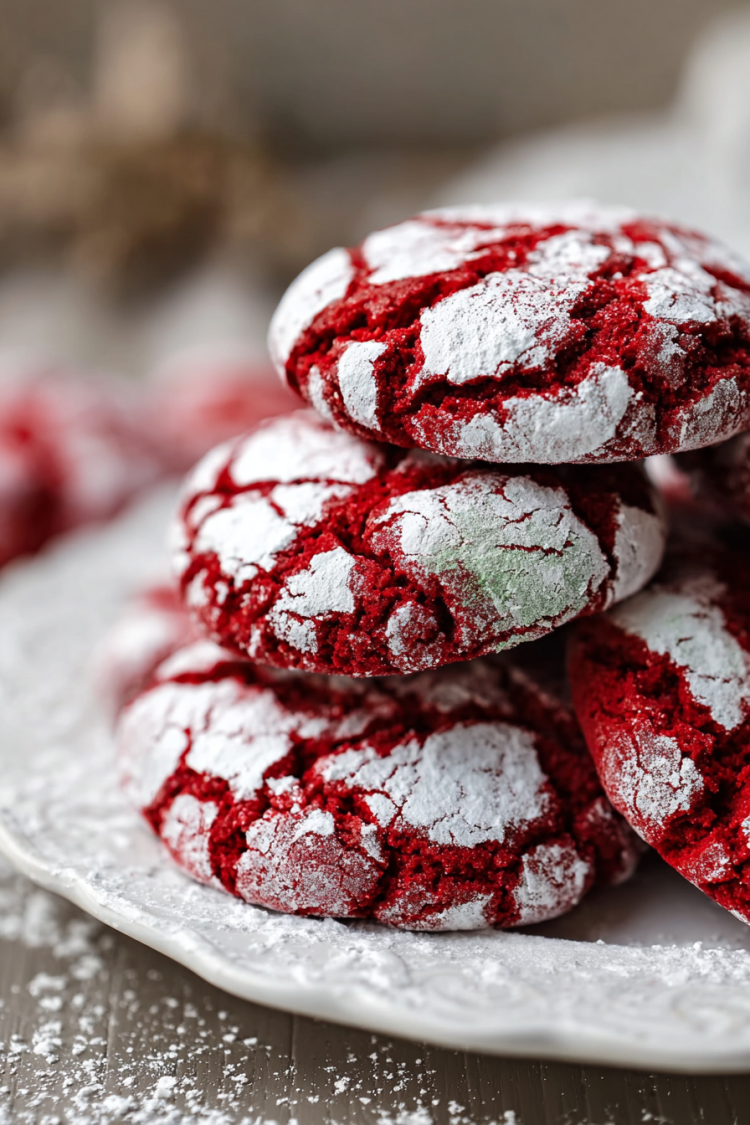 Red Velvet Crinkle Cookies Recipe (Easy & Festive) - Tasty Home Cooks