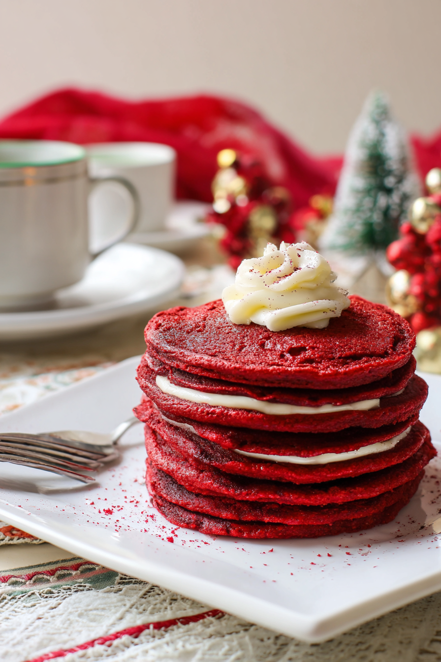 Red Velvet Pancakes Recipe | Easy Breakfast - Tasty Home Cooks