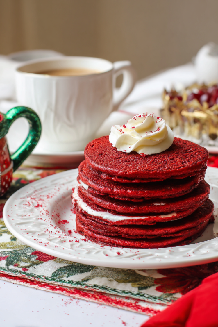 Red Velvet Pancakes Recipe | Easy Breakfast - Tasty Home Cooks