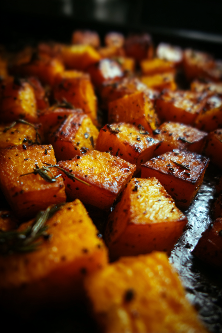Roasted Butternut Squash with Brown Butter Hazelnuts - Tasty Home Cooks