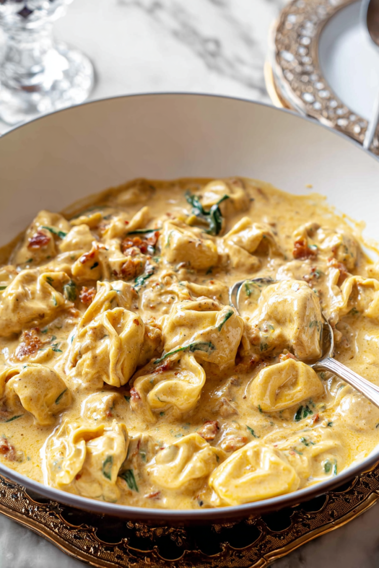 Creamy Tuscan Chicken Tortellini (Easy 25-Minute Recipe) - Tasty Home Cooks