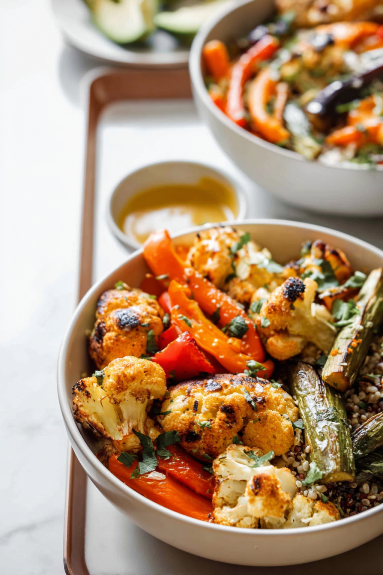 Roasted Veggie Glow Bowls Recipe (Easy & Healthy!) - Tasty Home Cooks