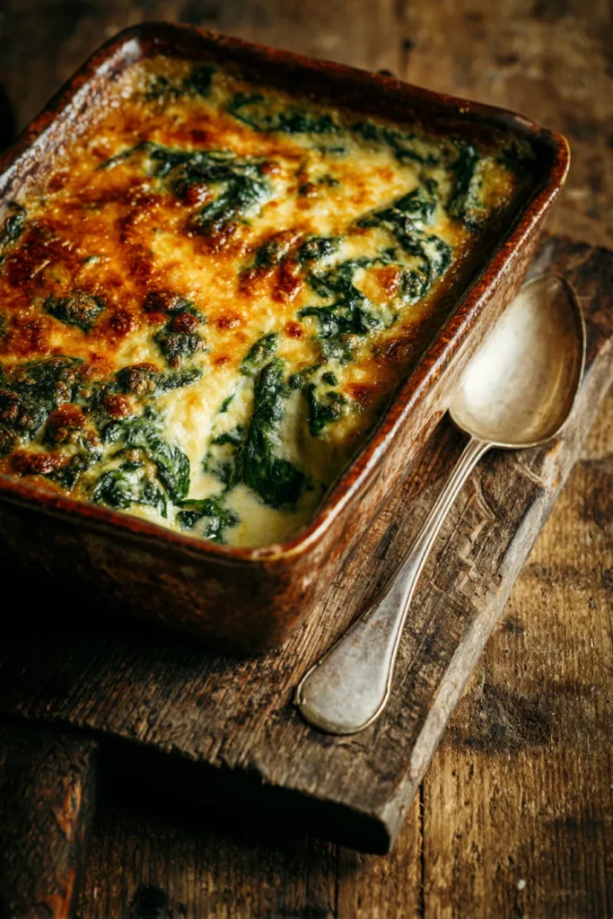 Easy Spinach Gratin Recipe (Steakhouse Style) - Tasty Home Cooks