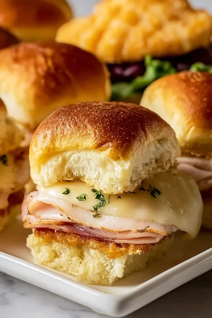 Easy Buttery Chicken Cordon Bleu Sliders Recipe - Tasty Home Cooks